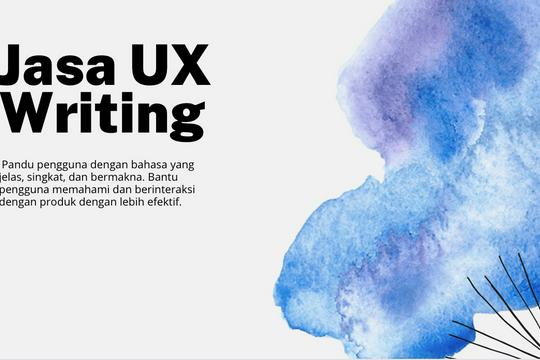 Jasa UX Writing Profesional