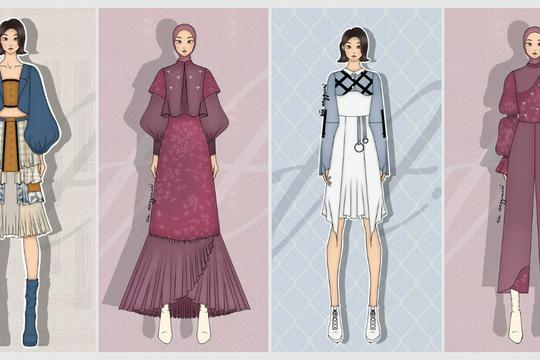 Desain Fashion Illustrasi