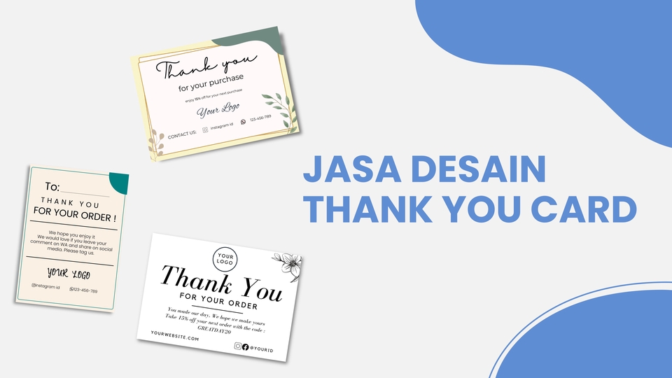 Jasa Desain thank you card