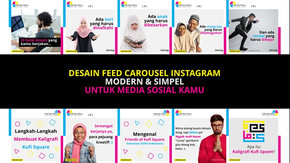 Desain Feed Instagram Carousel Modern Simpel Untuk Medsos Kamu
