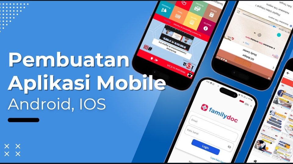Pembuatan Aplikasi Ponsel/Mobile Android dan IOS dengan Flutter / React ...