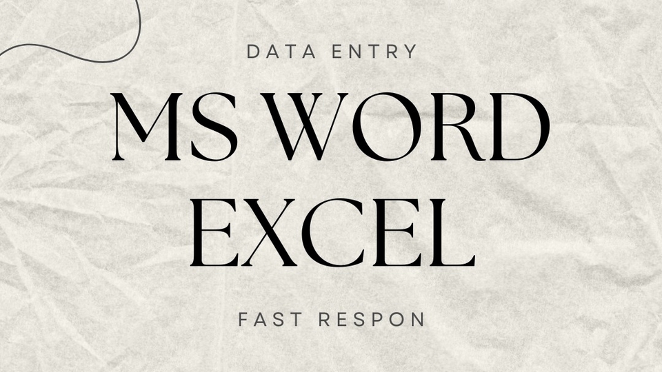 DATA ENTRI MS. WORD & EXCEL FAST RESPON