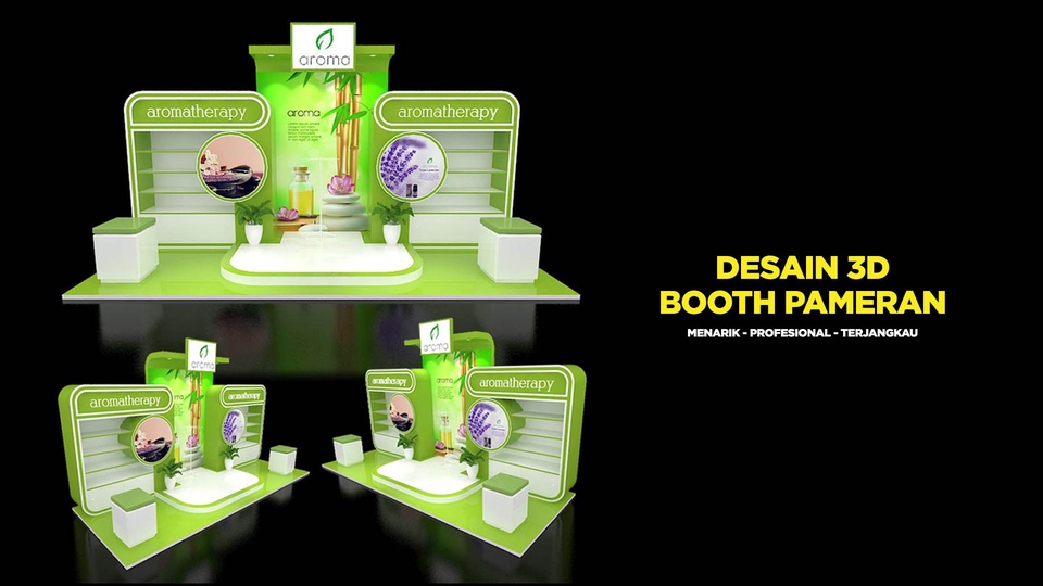 DESAIN 3D BOOTH PAMERAN EXHIBITION