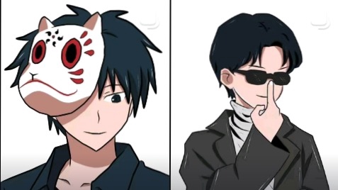 Desain Ilustrasi Vektor Karakter Anime