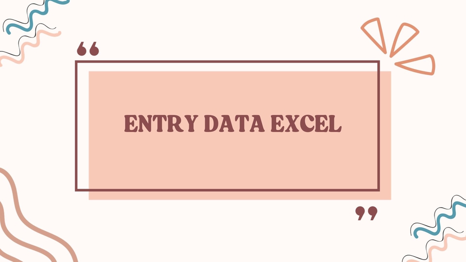 Entry Data Microsoft Excel