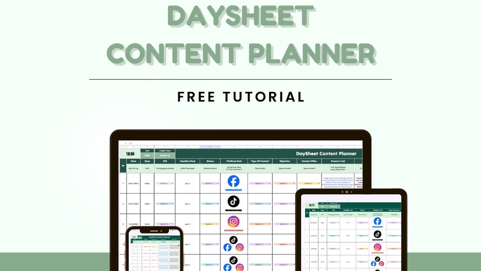 📗Content Planner (Green Edition)