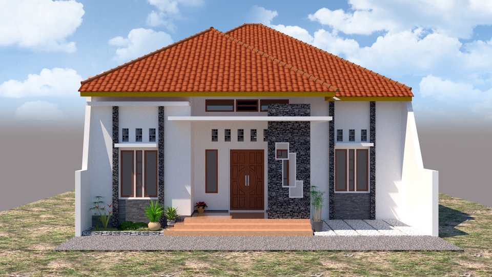 Jasa Desain 3D Arsitektur Rumah Tinggal, Perumahan, Ruko, Eksterior dan ...