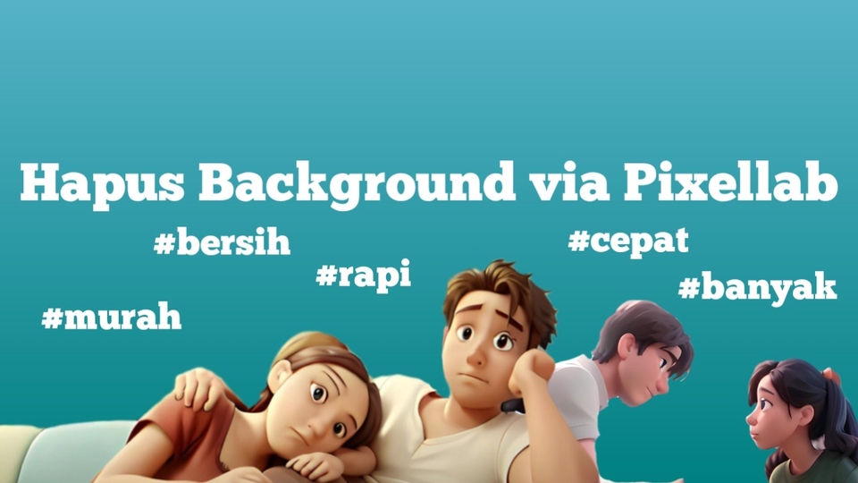 Jasa Hapus Background manual via Pixellab