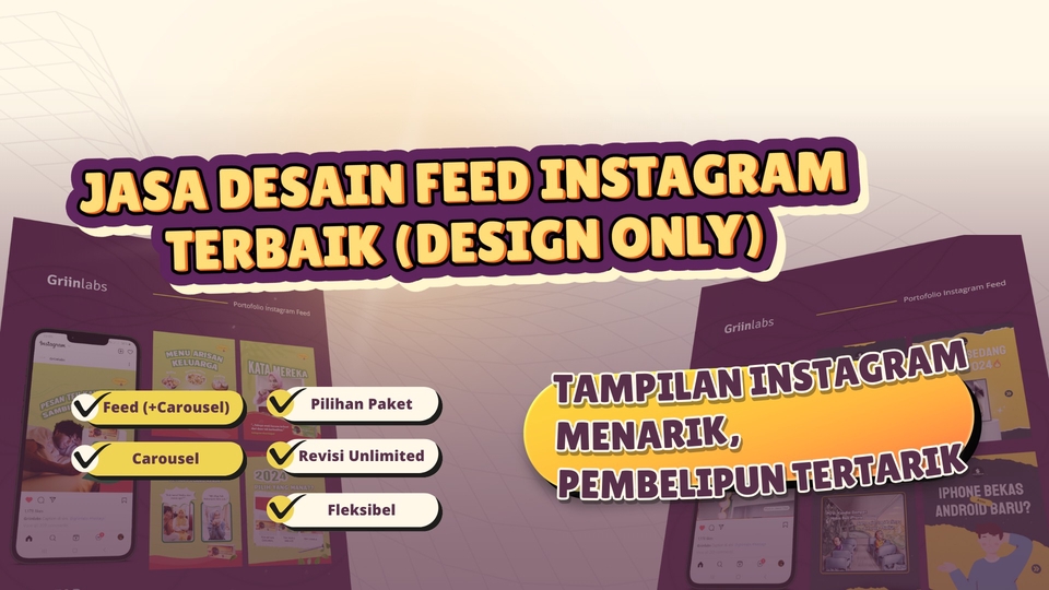 Desain Feed Instagram Mulai dari 300rb-an Kualitas Terbaik dan ...