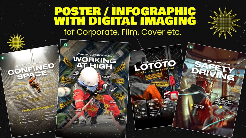 Desain Poster/Infografis Profesional dengan Digital Imaging/Manipulasi Foto