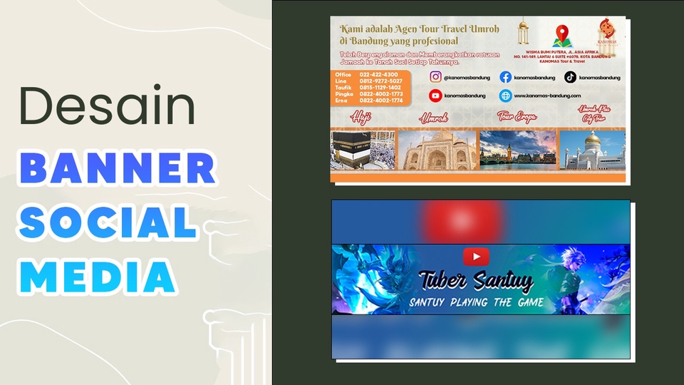 Desain Banner Untuk Facebook, Youtube, Dll