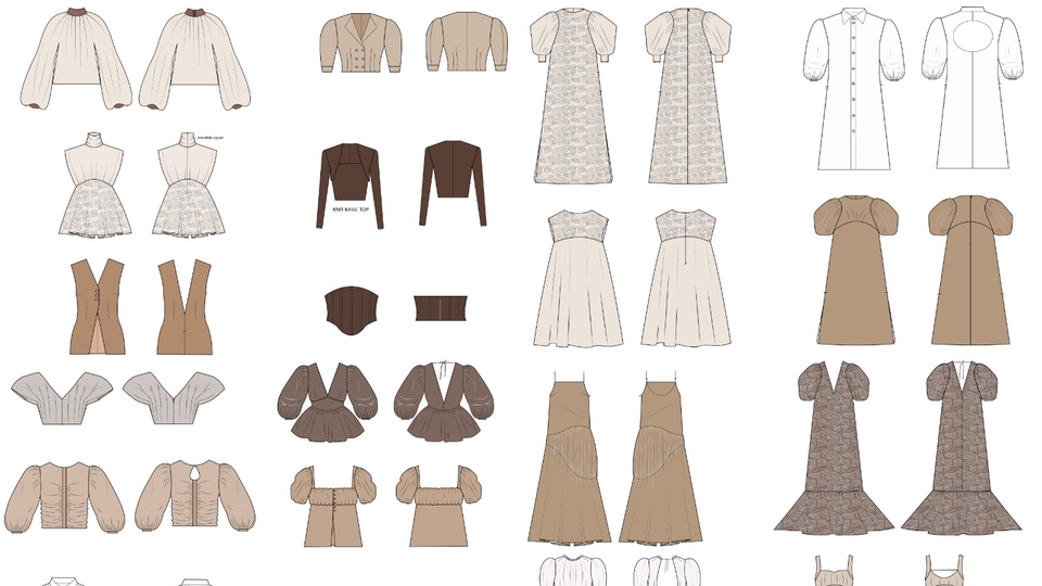 DESIGN BAJU DAN TECHNICAL DRAWING