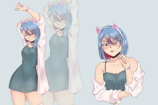 Model Karakter untuk Vtuber dalam bentuk 2D