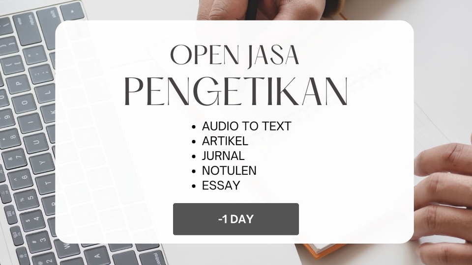 Jasa Pengetikan Online dan Verbatim Cepat dan Akurat