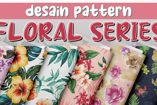 Motif Floral/Bunga untuk Kain, Wallpaper, Merchandise