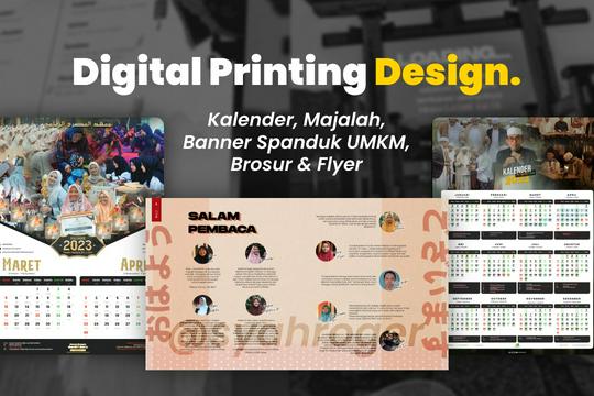 Desain Digital Printing All-in-One: Kalender, Banner, Brosur, dll.