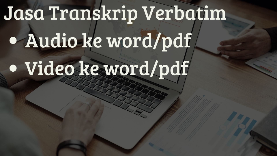 Transkrip audio/video ke word/pdf