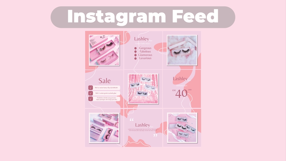 Desain Feed Instagram Minimalisy, Kreatif, Modern, Custom