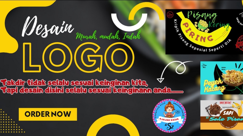 Desain Logo simpel estetik minimalis bisa di tunggu