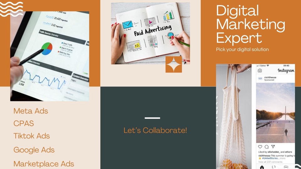 Social Media Ads : Facebook Ads, Instagram Ads, Meta CPAS, Tiktok Ads