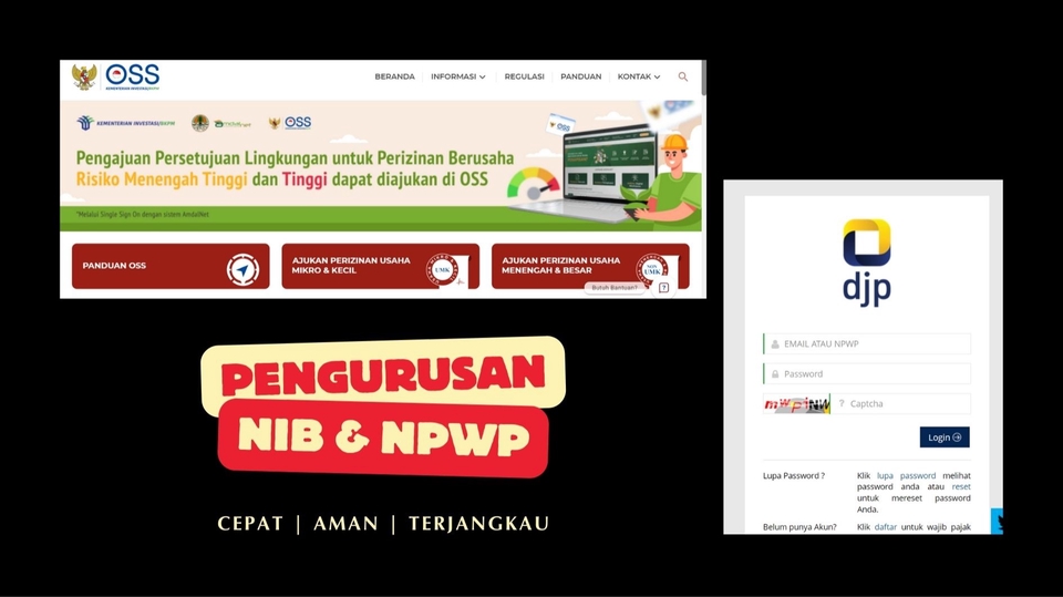 Pengurusan NIB RBA dan NPWP