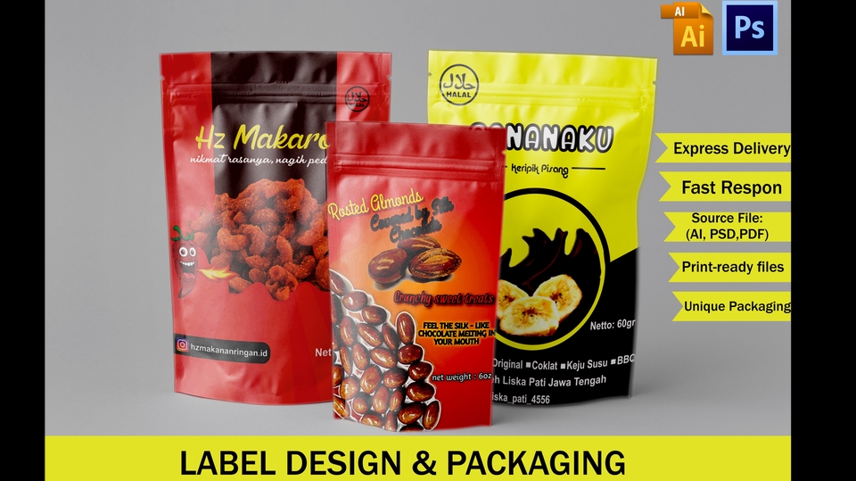 Design packaging label premium