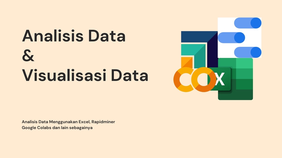Analisis Data Menggunakan Excel, Rapidminer untuk Skripsi, Tugas DLL