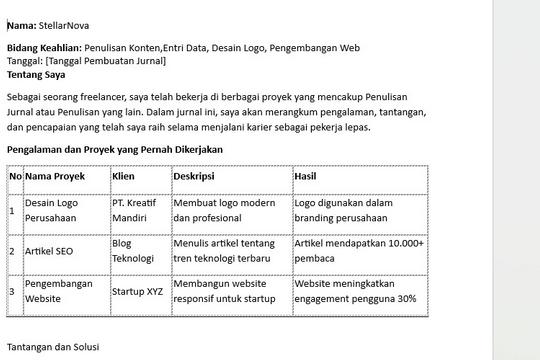 Professional Typing & Formatting – Pengetikan dan Pemformatan Profesional