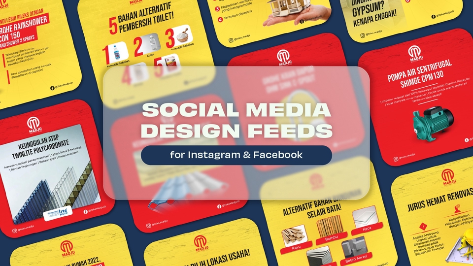 Desain Feeds Sosial Media Profesional (Instagram dan Facebook)