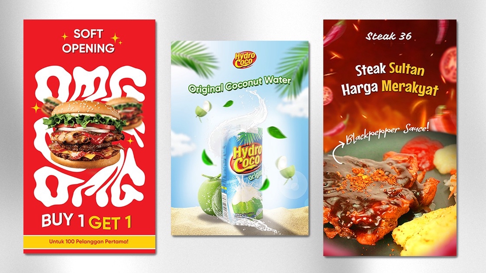 [PAKET 4 JAM] FREE Freepik Premium, Poster Design, Product Iklan ...