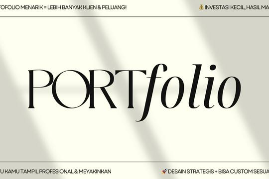 Jasa Pembuatan Portofolio Profesional – Menarik, Jelas, & Siap Pakai!