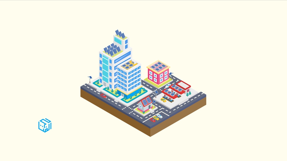 Desain Ilustration Isometric dan Flat