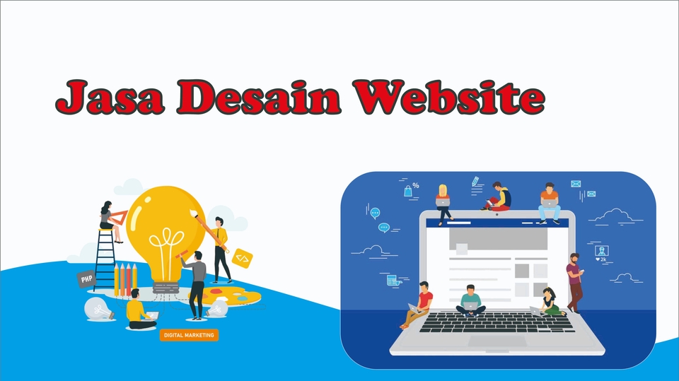 Desain website modern / kekinian