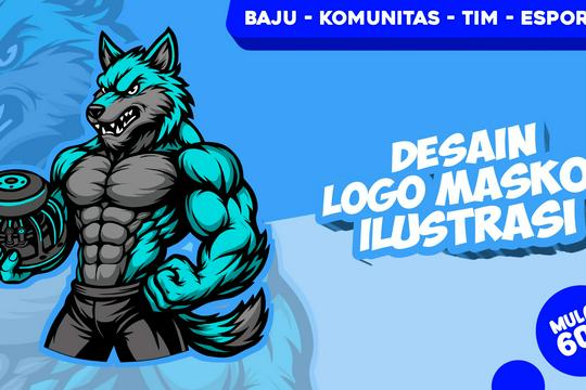 DESAIN LOGO MASKOT COCOK UNTUK KAOS FREE REVISI