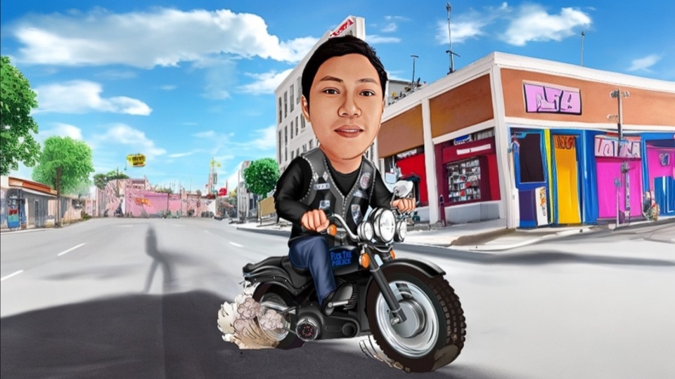 Karikatur Vector Unik 24 JAM JADI