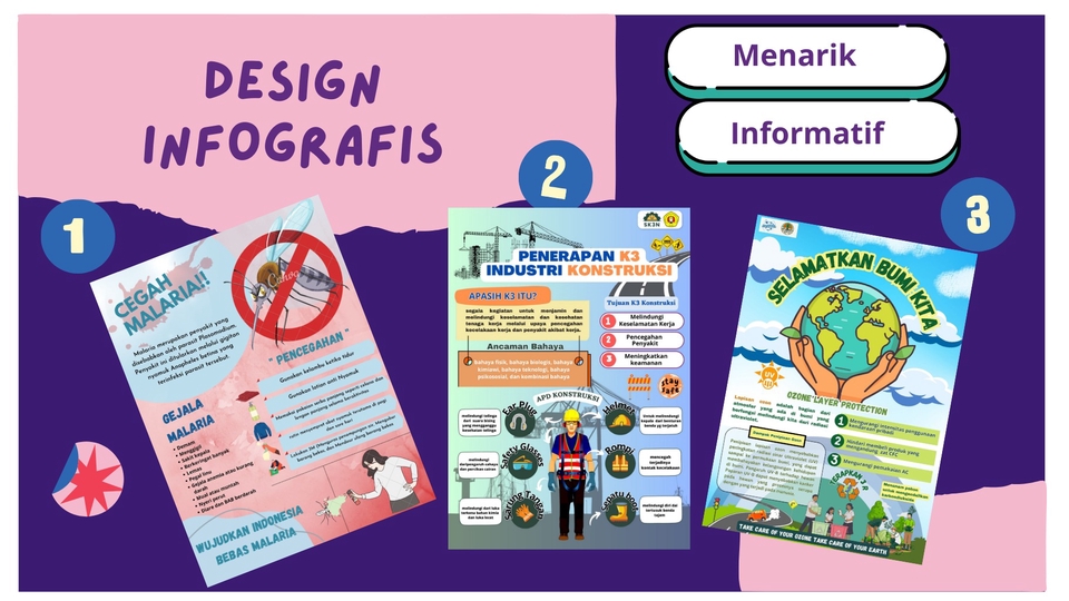 Desain Infogrfis dengan kualitas terbaik dan informatif