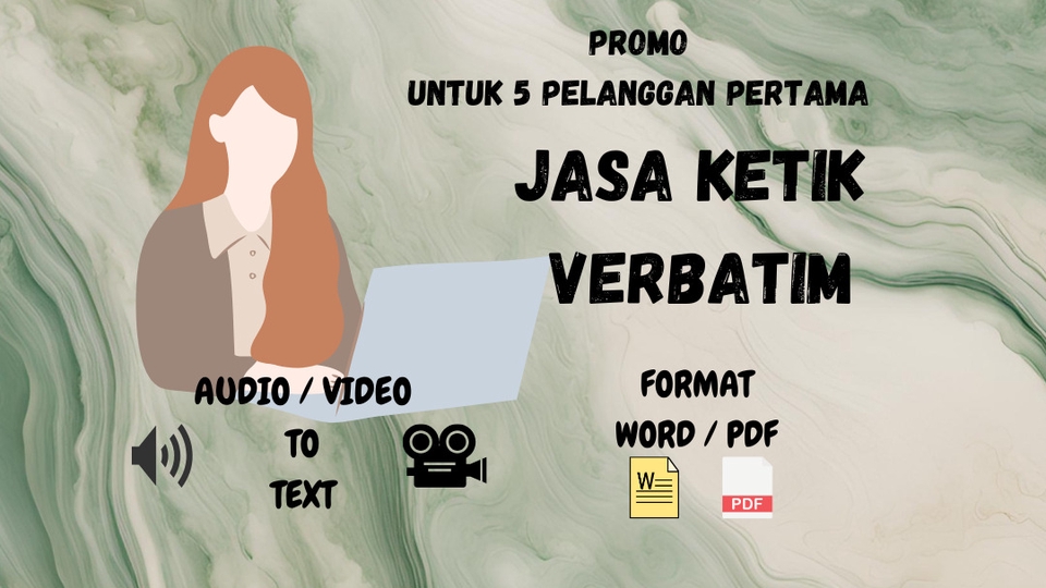 Transkrip Verbatim Audio/Video To Text