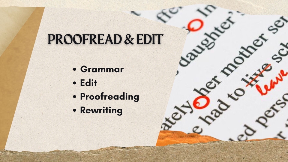 PROOFREAD & EDIT