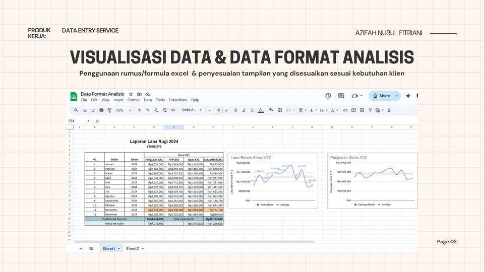 Data Entry: Visualisasi Data, Data Format Analisis & Konversi Format File (Sheets, Excel, Pdf, dsb)