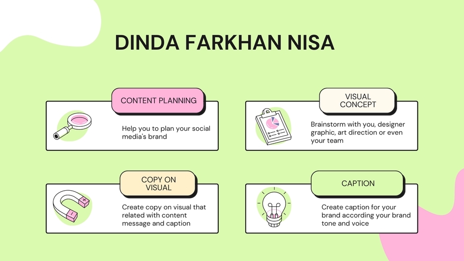 Content Planning (konsep visual, copy on visual, dan caption)