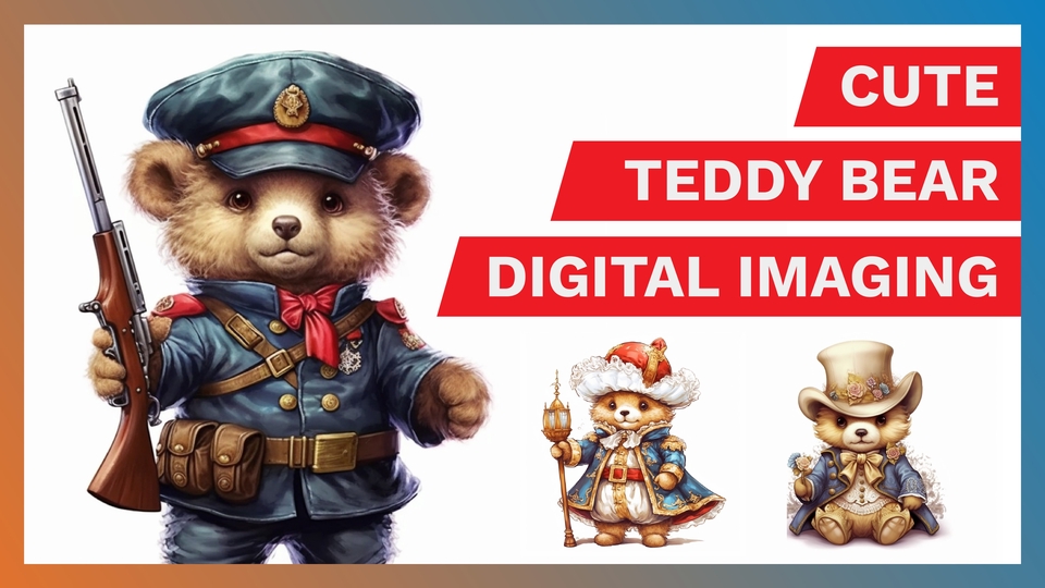 [PRO] Ilustrasi Digital Fantasi Karakter Teddy Bear yang Profesional ...