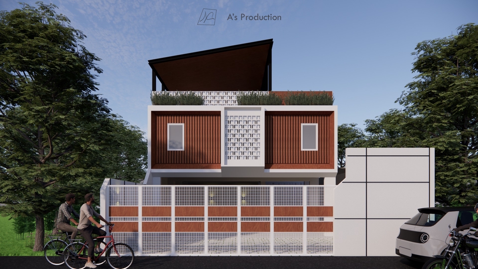 JASA DESAIN 3D DAN RENDER RUMAH TINGGAL, TOKO, RUKO, RUMAH KOS, CAFE, DLL