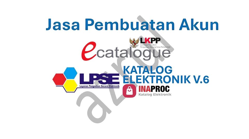 Jasa Pembuatan Akun E-Katalog LKPP, Akun E-Katalog V6 INAPROC, Akun ...