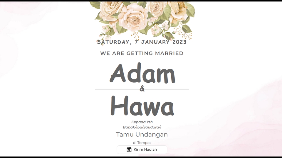 Website Undangan Pernikahan Online
