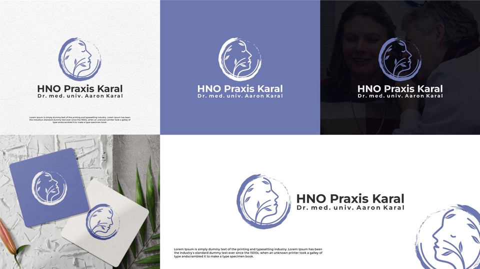 Desain logo khusus untuk praktek medis yang profesional