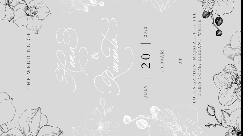 Digital Wedding Invitation Card