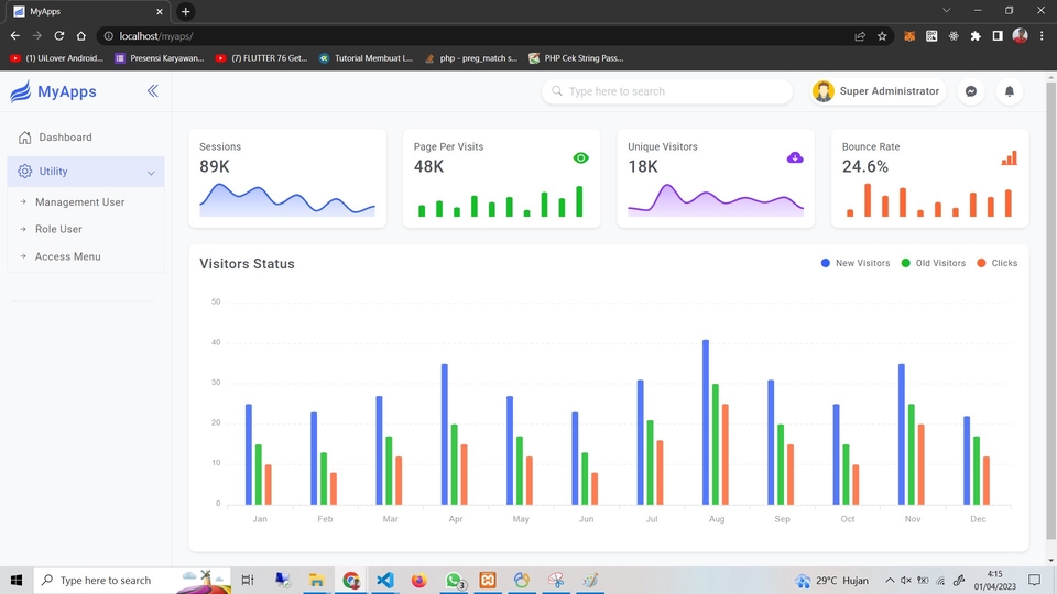 PEMBUATAN APLIKASI / SISTEM INFORMASI BERBASIS WEB ( CI / LARAVEL )