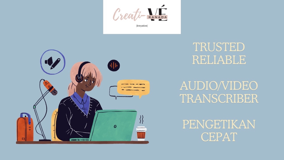 Transkripsi Audio/Video ke Text & Pengetikan Umum