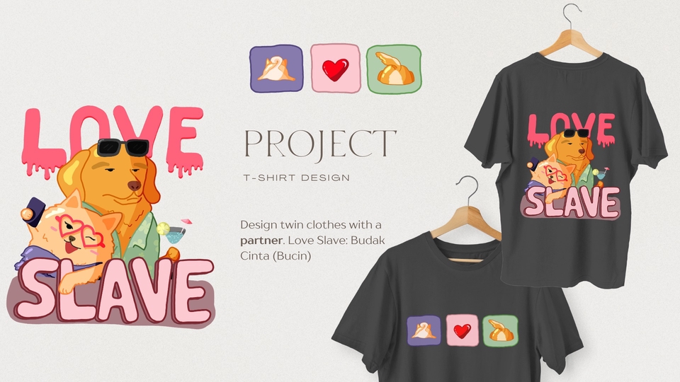 DESAIN KAOS CUSTOM KARTUN VECTOR LUCU