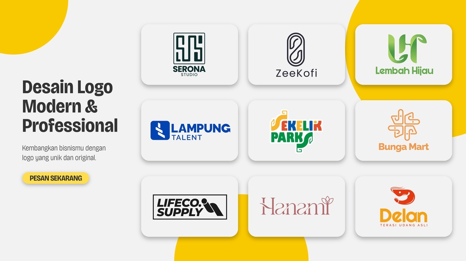 DESAIN LOGO MODERN, MINIMALIS, PROFESSIONAL, UNIK DAN ORIGINAL